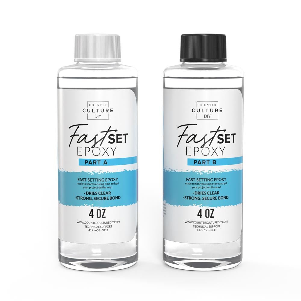 Fast Set Epoxy Resin – Quick Cure, High Gloss Finish – Counter Culture DIY