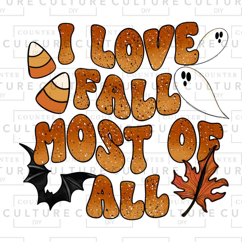 I Love Fall UV DTF – Counter Culture DIY